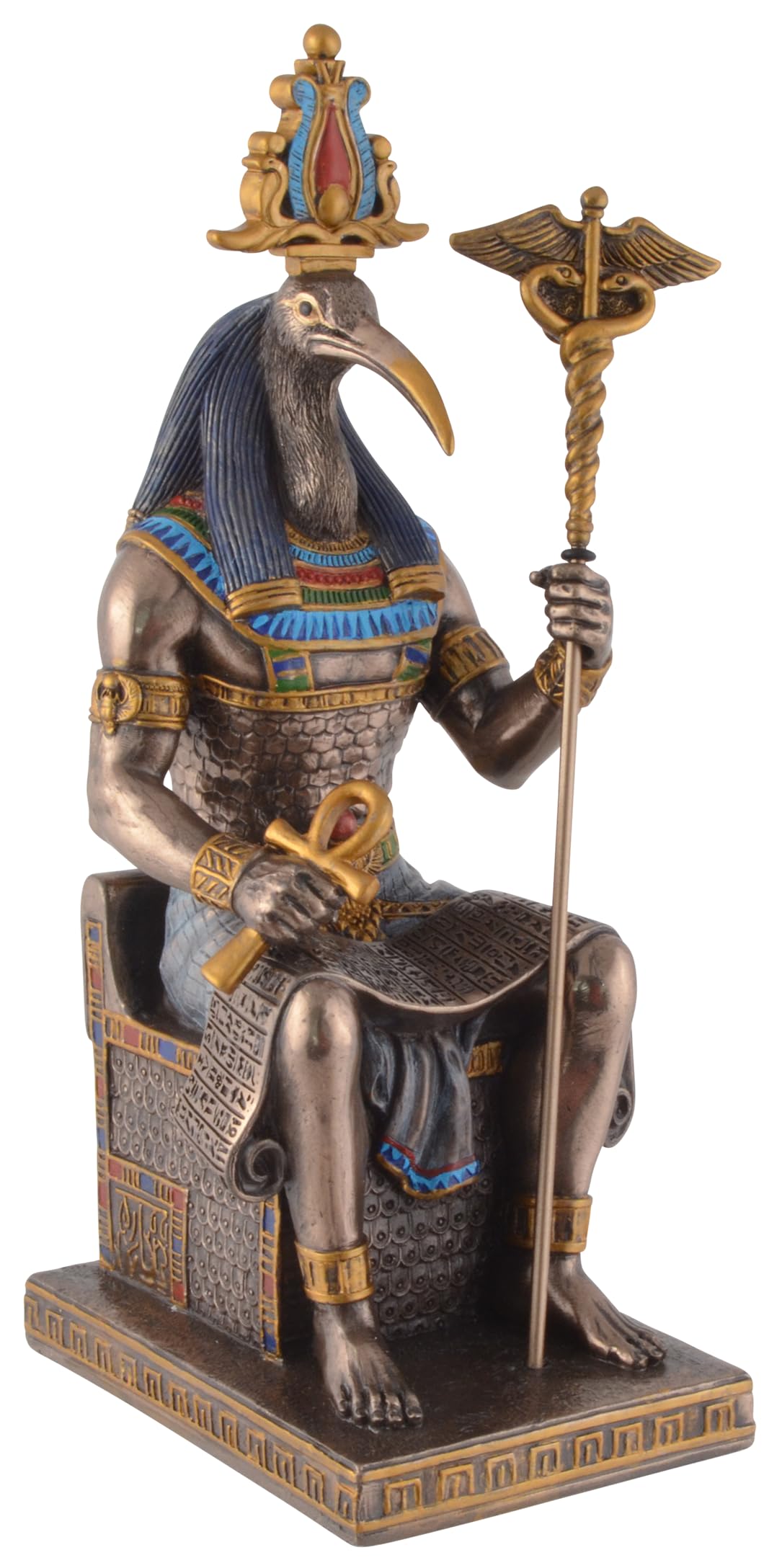 Egyptian God of Wisdom Thoth, Made of Artificial Stone, Hand Bronzed ...