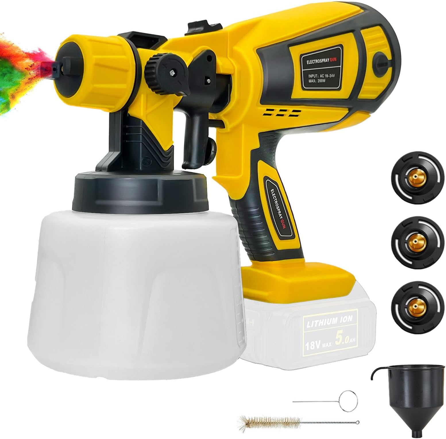 Cordless Paint Sprayer Compatible With Dewalt Paint Sprayer 18v/20v ...