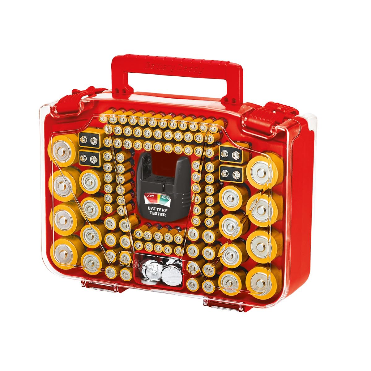 Amazon.com: Ontel Battery Daddy Smart - Battery Organizer Storage Case ...
