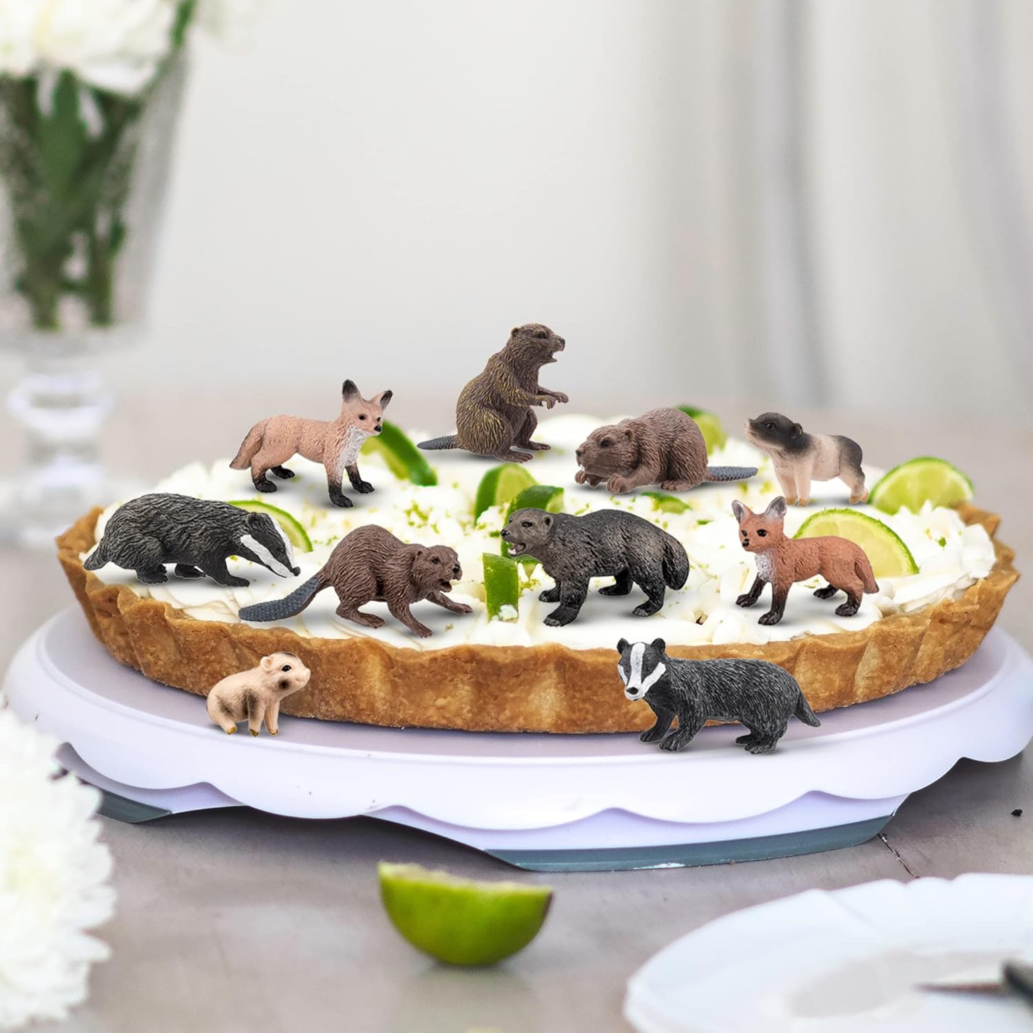 Buy TOYMANY 10PCS Tiny Forest Animal Figures, Realistic Woodland ...