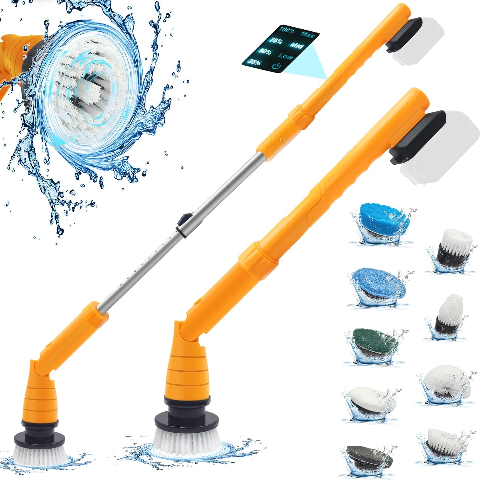 Amazon.com: Spin Scrubber for Dewalt 20V Battery, Battery Powered ...