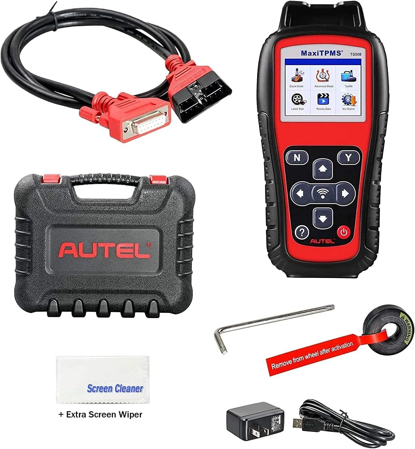 Autel MaxiTPMS TS508 Plus Extra Screen Wiper TPMS Relearn and Reset ...
