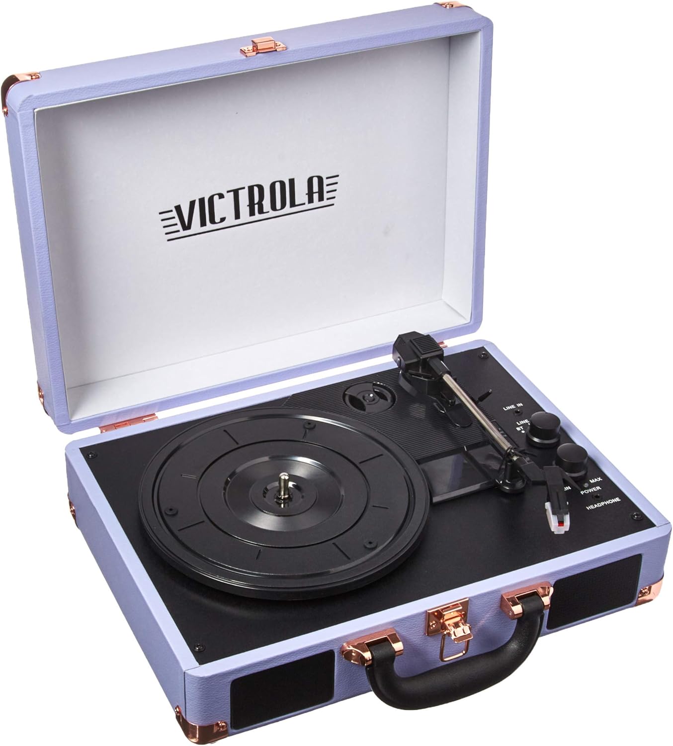 Amazon.com: Victrola Vintage 3-Speed Bluetooth Suitcase Turntable with ...