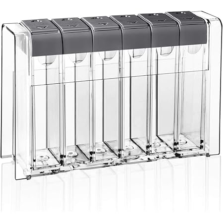 Amazon.com: Spice Shaker, 6 Pcs Seasoning Rack Spice Pots Storage ...