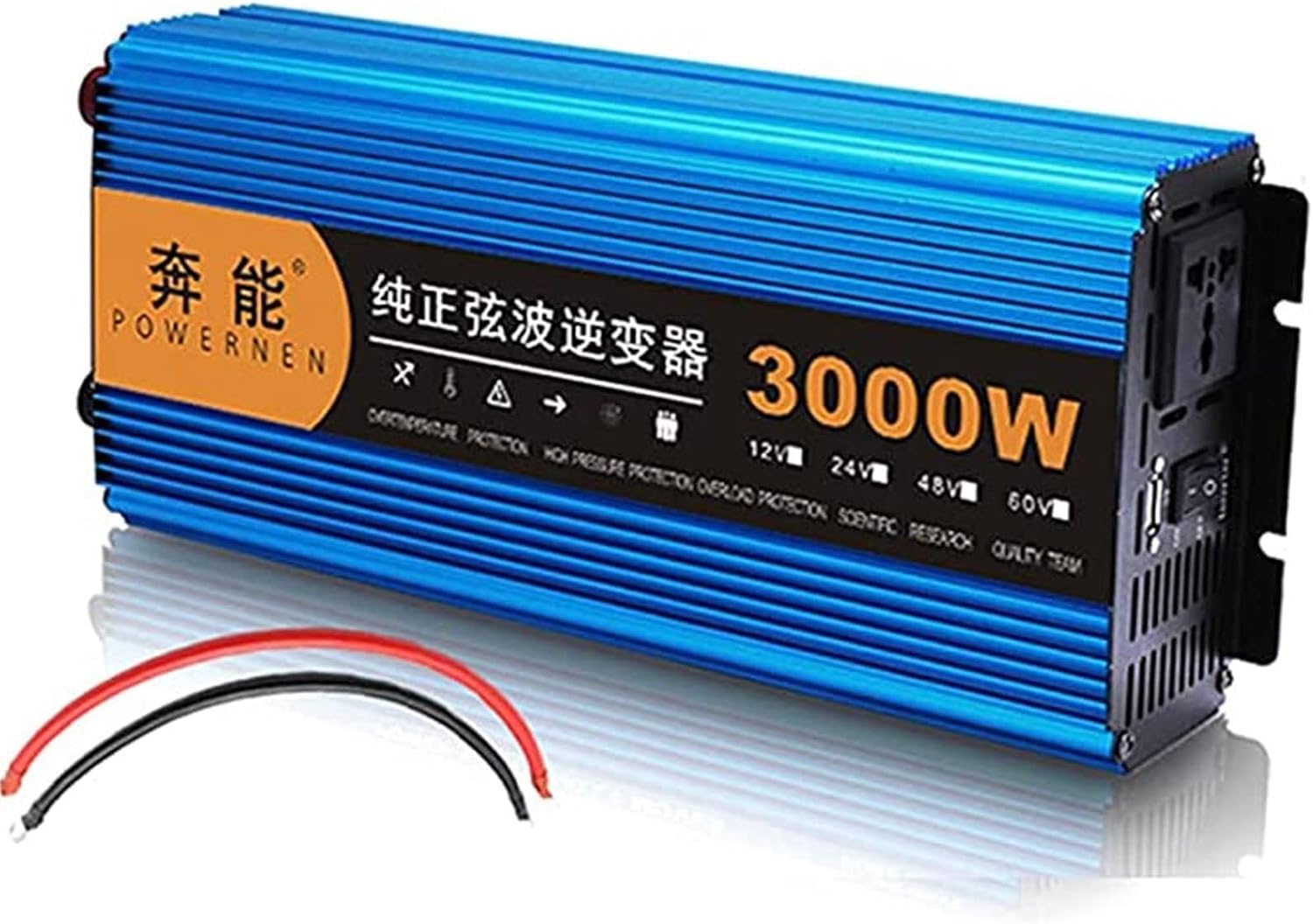 Amazon.co.jp: パワーインバータ 3000W 4500W 6000W 8000W 12000W 純粋な正弦波パワーインバータ DC 12V 24V から 220V AC 電圧 ...