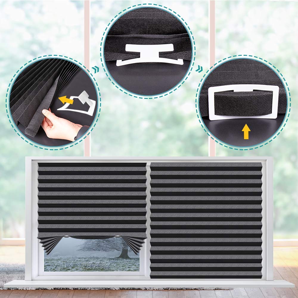 Snapklik.com : SEEYE Light Filtering Temporary Blinds Cordless Shades ...
