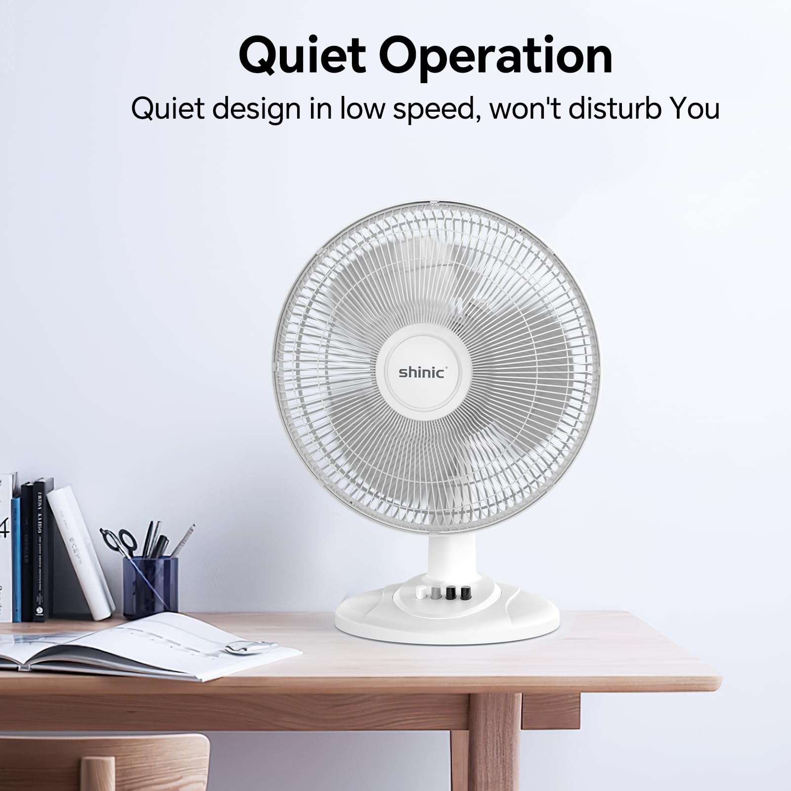 Snapklik.com : Shinic Oscillating Table Fans For Bedroom, 12 Inch Fan ...