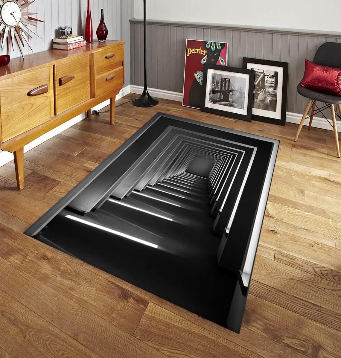 Amazon.com: Optical Illusion Rug, Optical Illusion,Vortex Rug, 3D ...