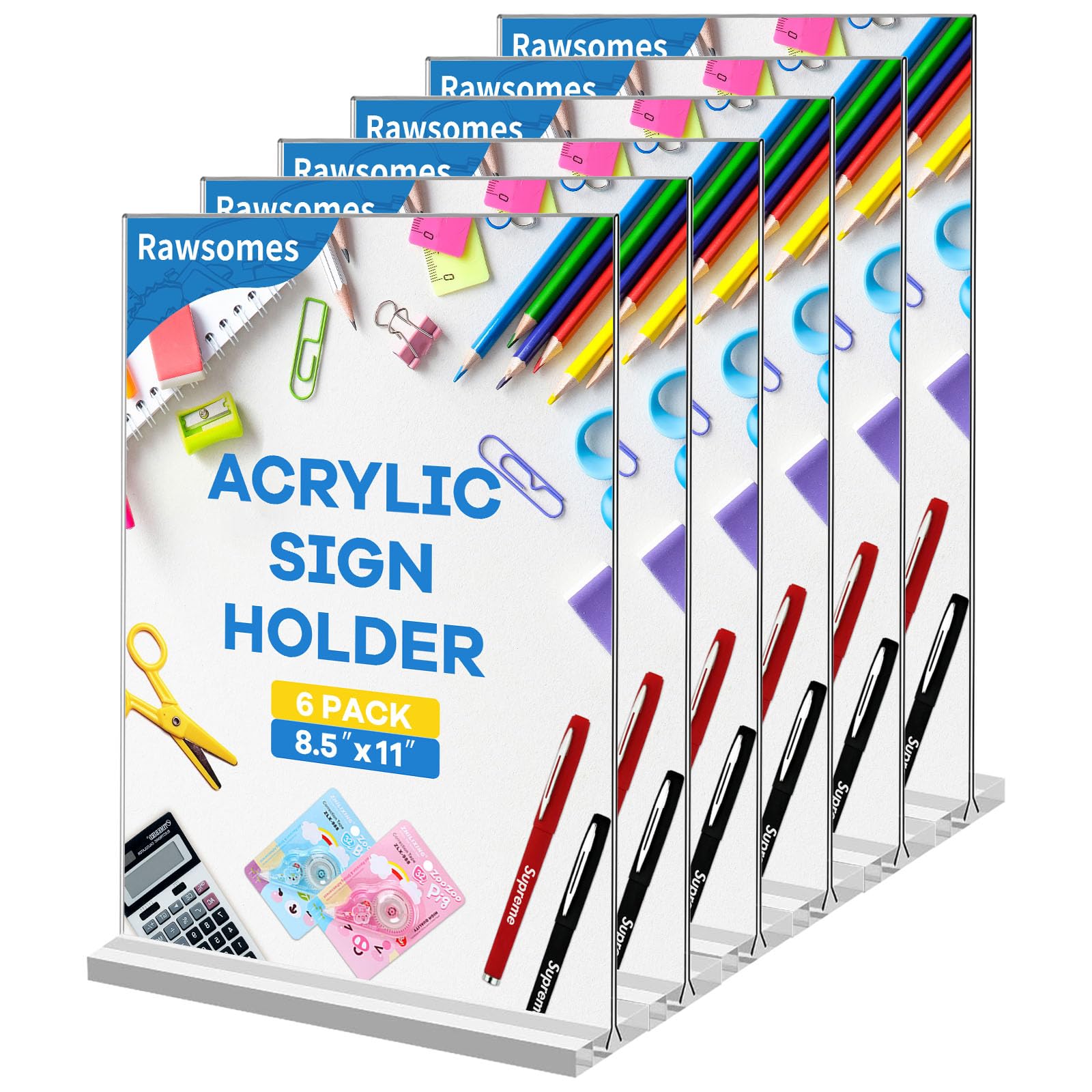 Snapklik.com : Acrylic Sign Holder 8.5 X 11 Inch, Vertical T Shape ...