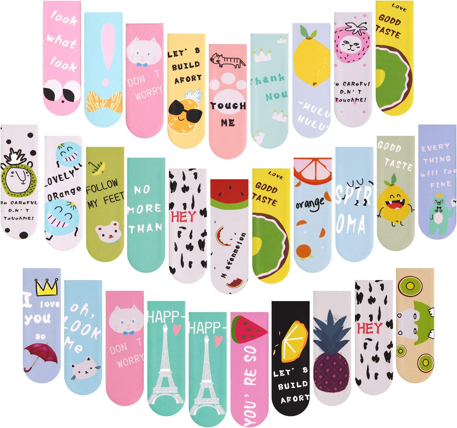 Vicloon Magnetic Page Clips, 30Pcs Book Marker Clip, Magnet Page ...