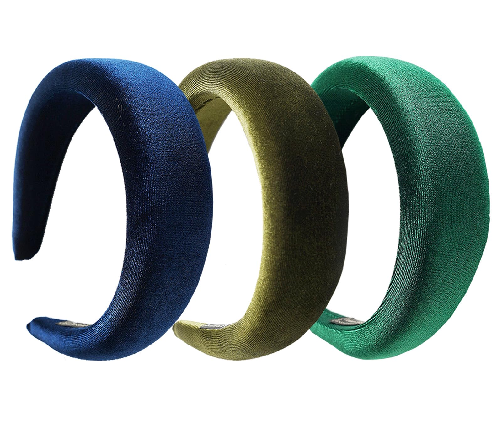 scicent Headbands for Women 3 Packs Fabric Hair Band Wide Plain ...