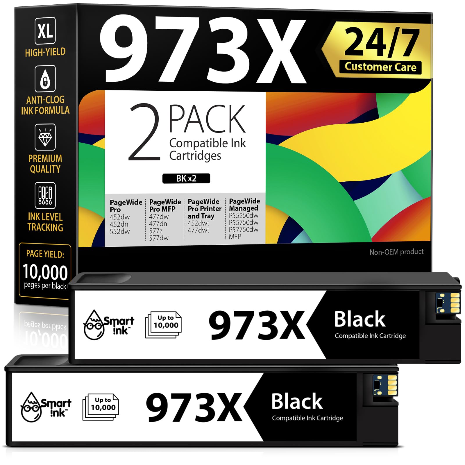 Smart Ink Compatible Ink Cartridge Replacement for HP 973X 973 (Black ...