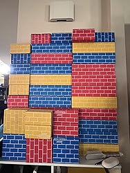Amazon.com : Bankers Box at Play Cardboard Building Blocks, 40 Pack ...