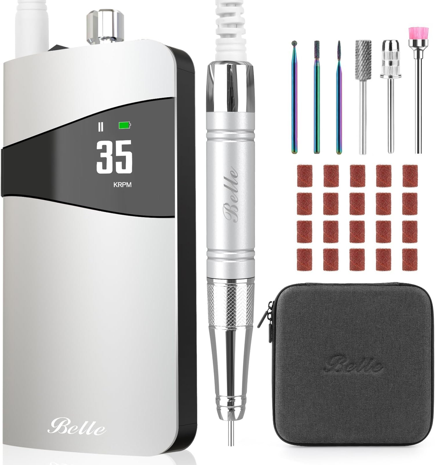 Amazon.com: L'UGX Nail Drill 35000RPM Professional Brushless Electric ...