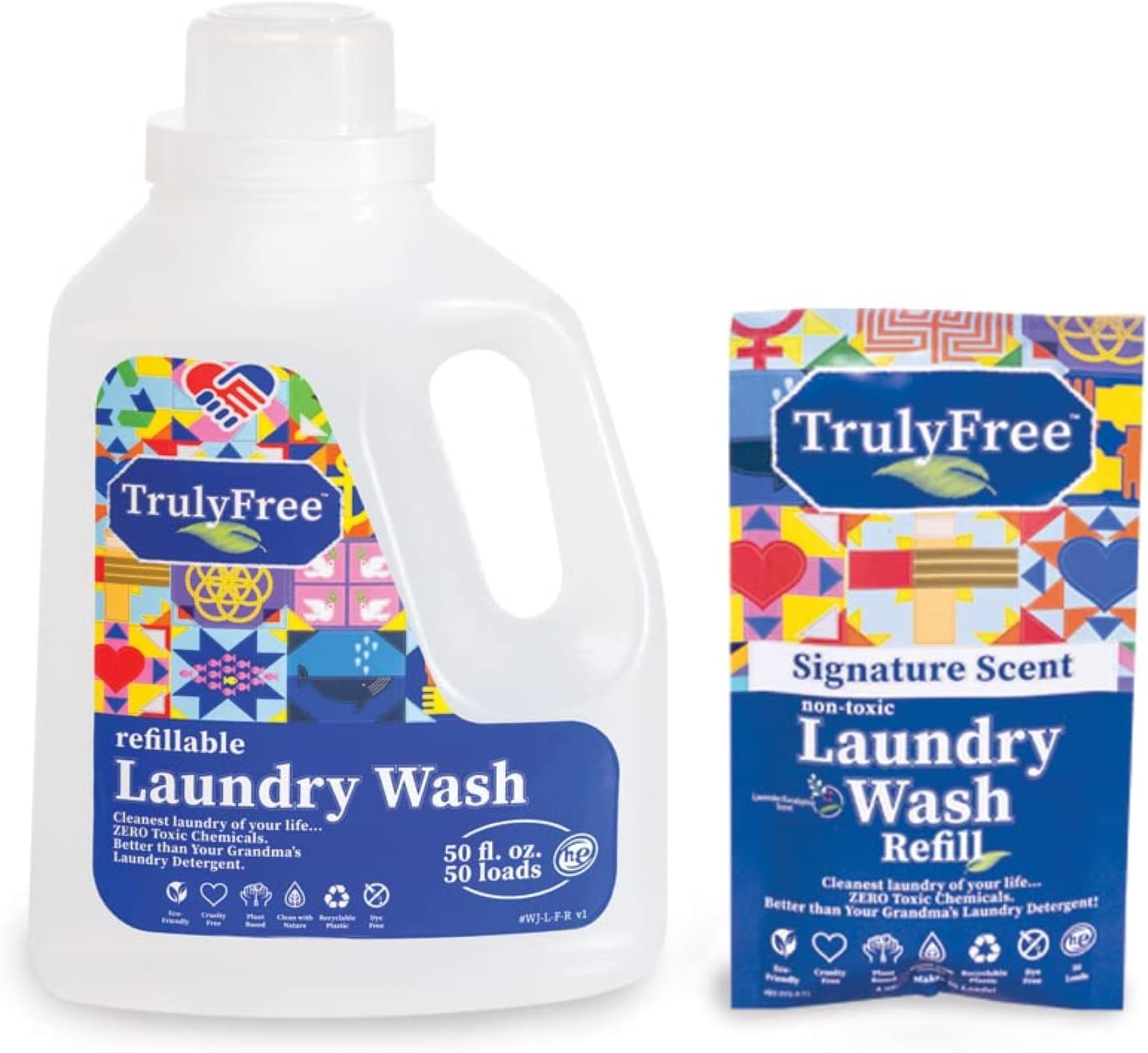 Amazon.com: Truly Free Laundry Detergent for Sensitive Skin | Gentle ...