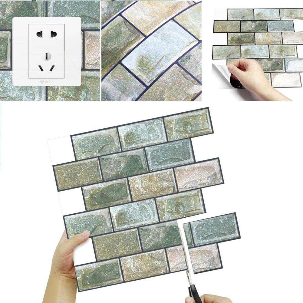 Yoillione Subway Tile Stickers Bathroom Tile Transfers Waterproof, 3D ...