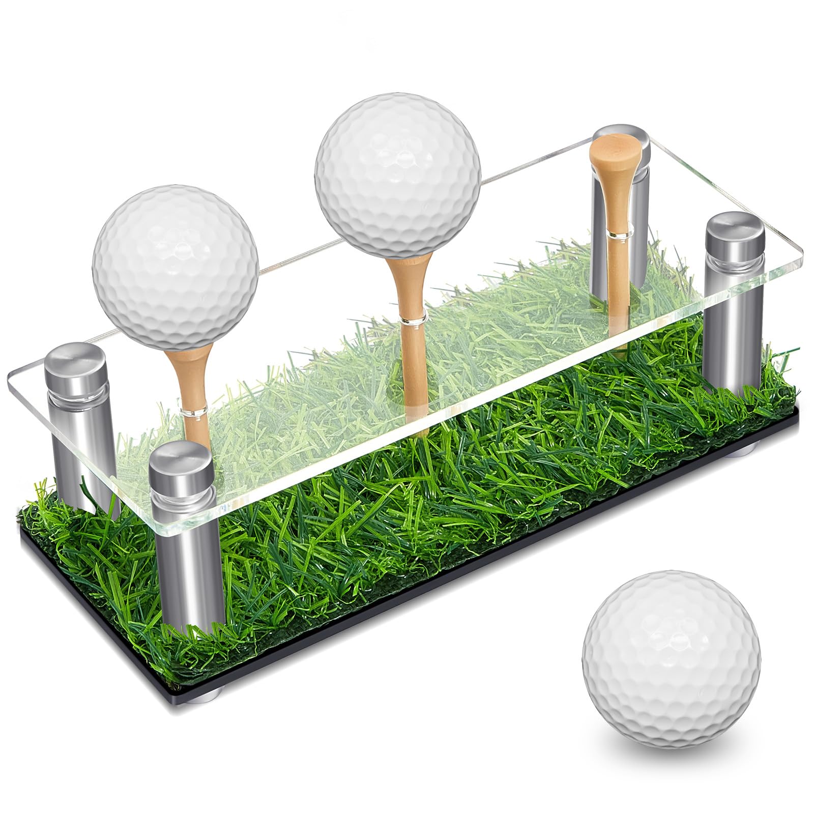Amazon.com: Menkxi Acrylic Metal Golf Ball Display Case Golf Ball ...