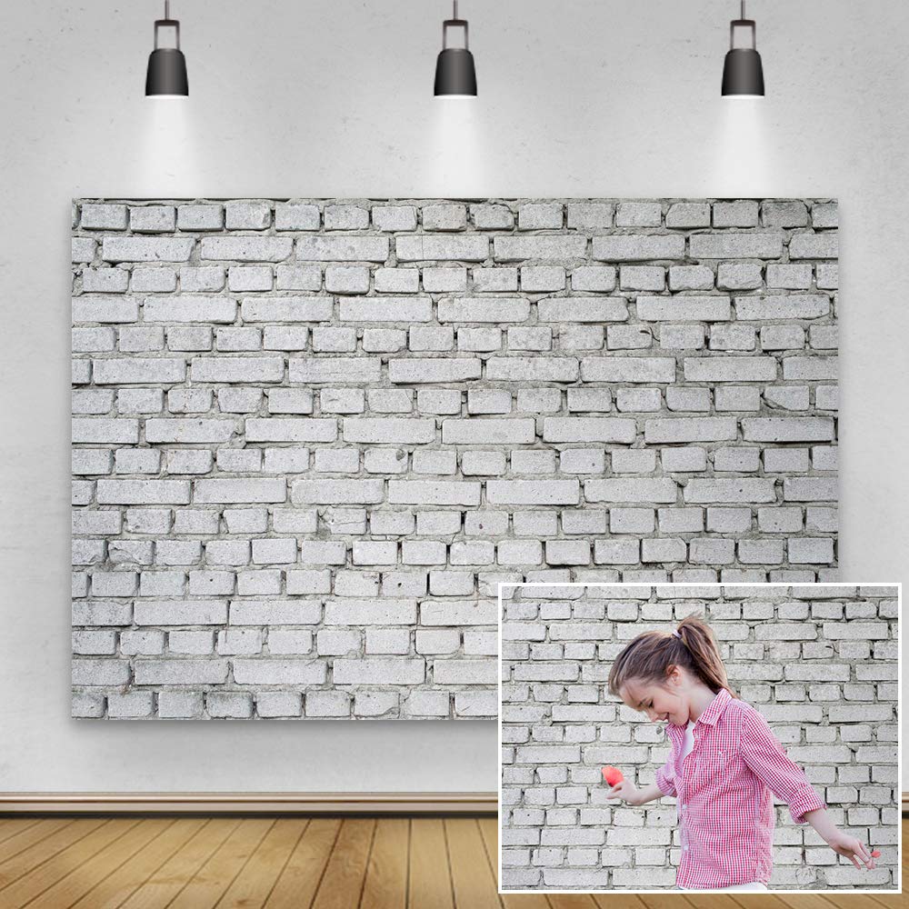 Rustic White And Grey Brick Wall Backdrop Yeele 12 X | Desertcart Angola