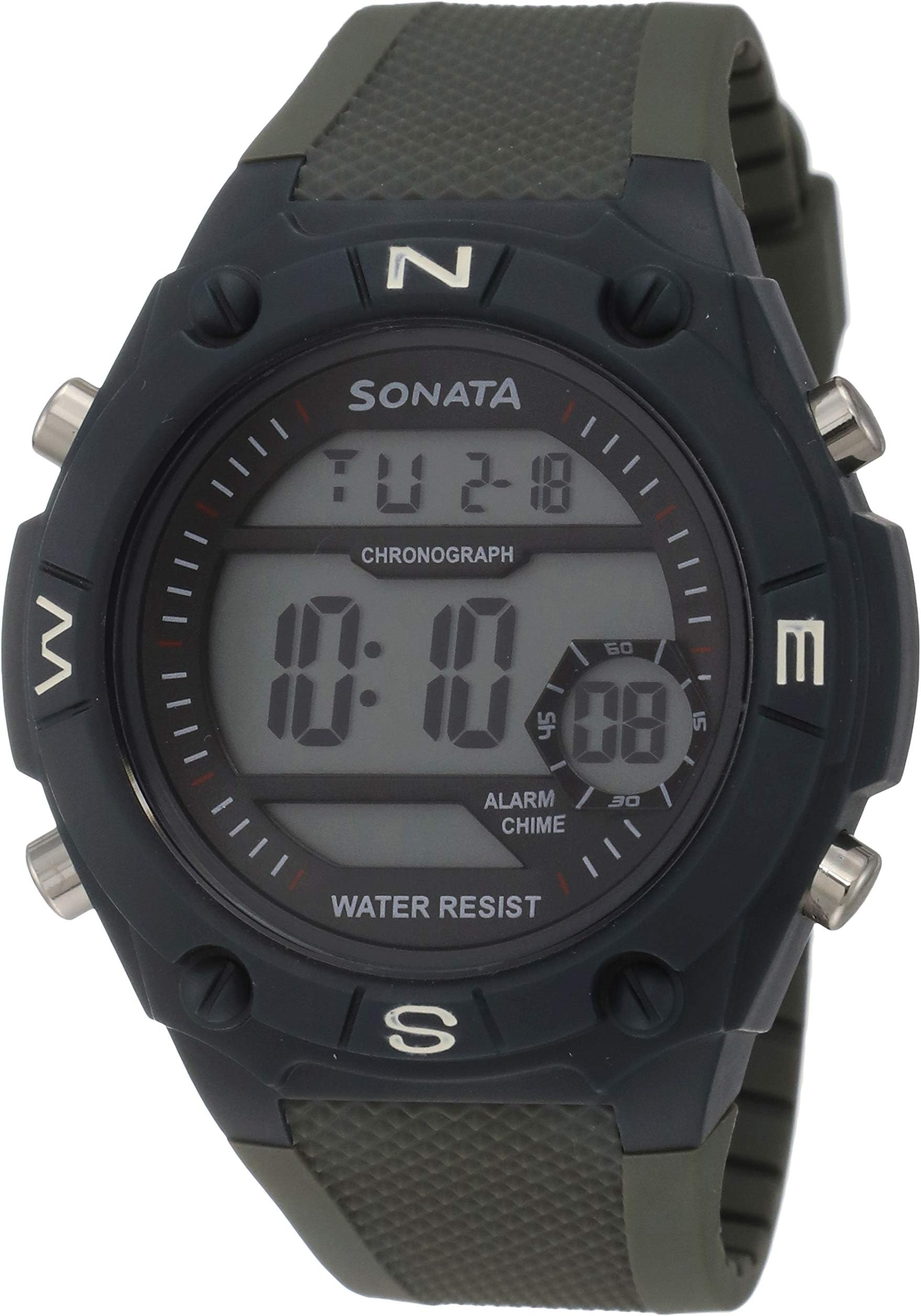 SF Hexa Digital Dial Unisex Watch with Polyurethane Strap-77122PP02 ...