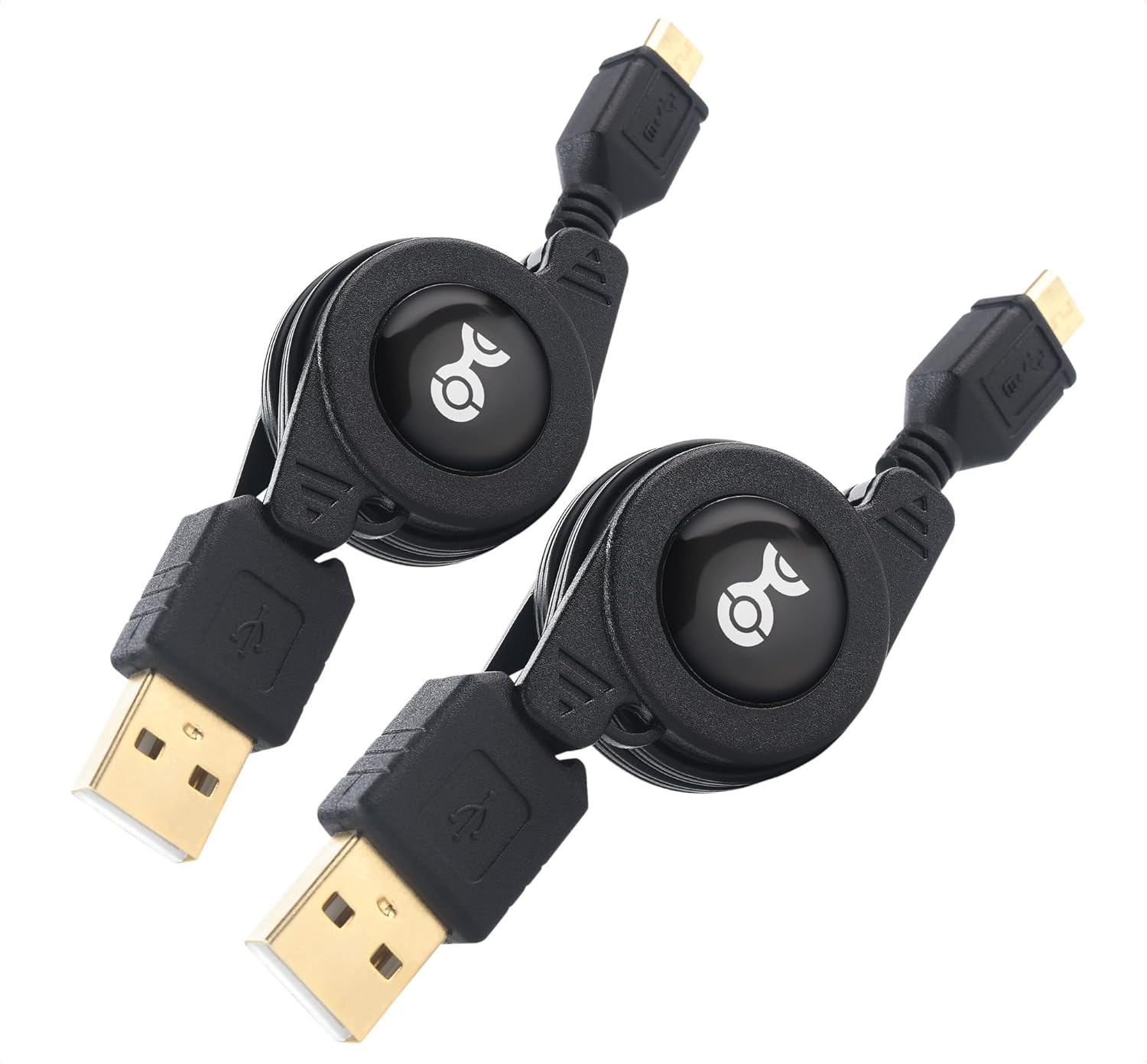 Amazon.com: Cable Matters 2-Pack Retractable Micro USB Cable - 2.5 Feet ...