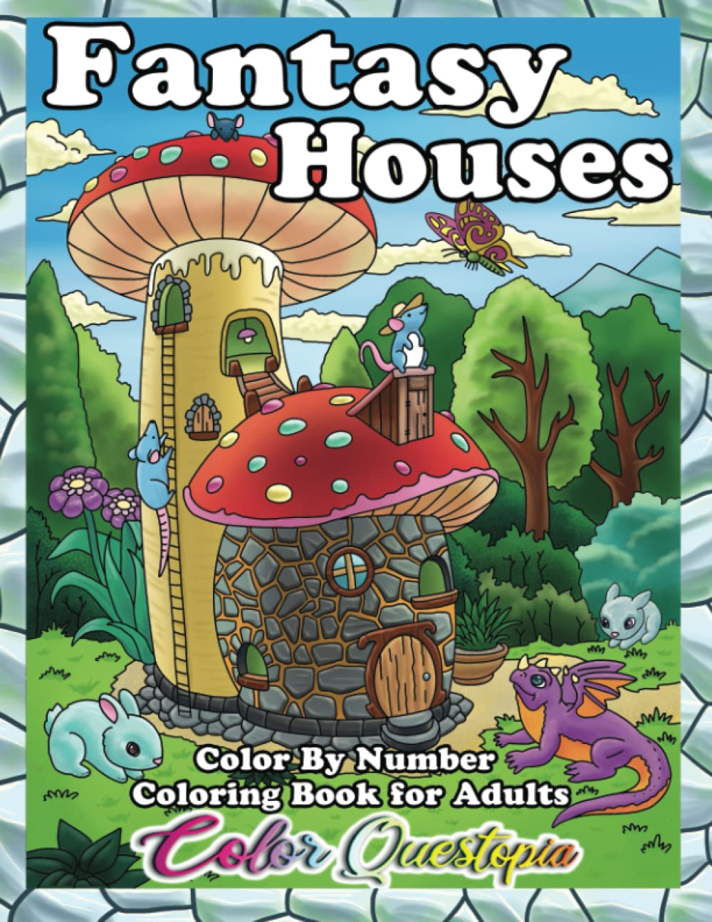 Amazon.com: Color By Number Fantasy Houses Coloring Book For Adults ...