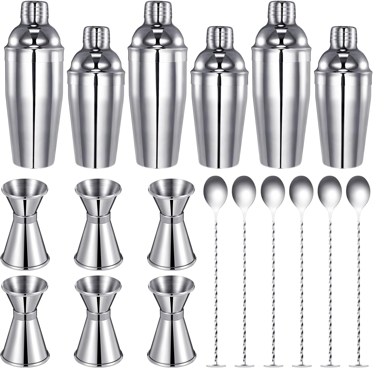 Amazon.com: Umigy 18 Pcs Cocktail Shaker Set 25 oz and 19 oz Margarita ...