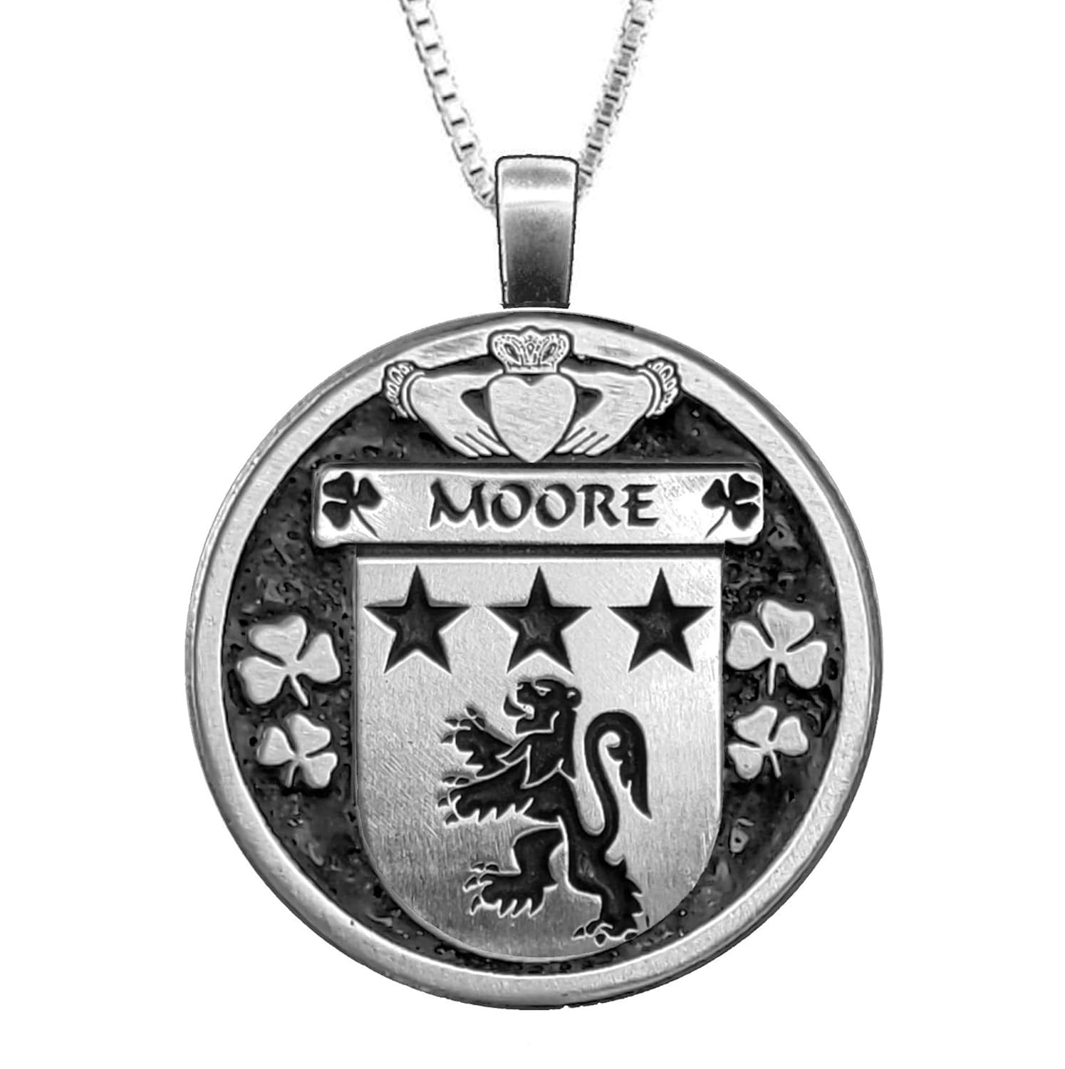 Amazon.com: Moore Irish Coat of Arms Disk Pendant : Handmade Products