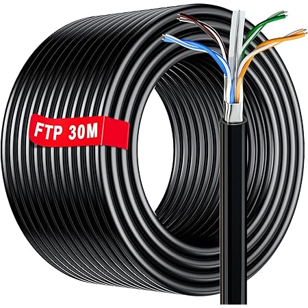 Lan Kabel 30 meter, Netzwerkkabel Verlegekabel 30m | FTP 23AWG PIMF ...