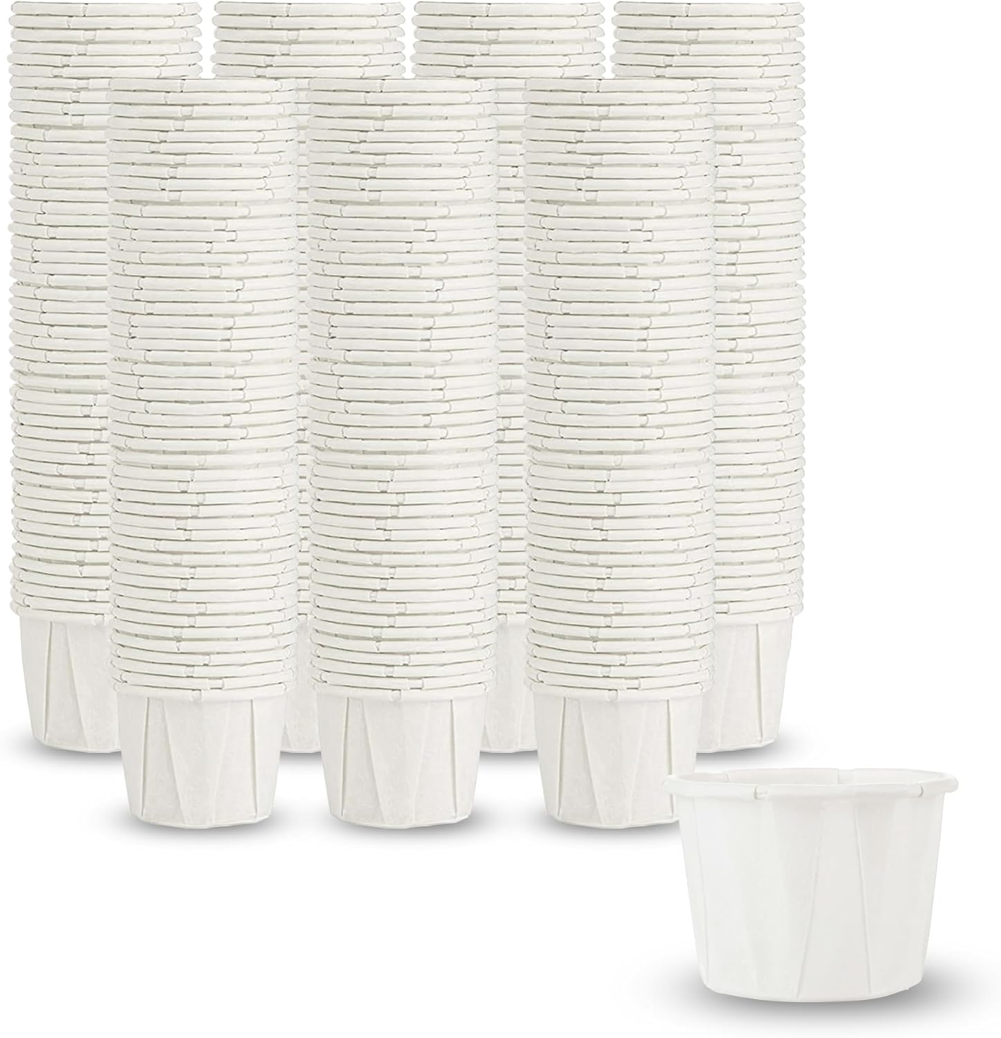 MT Products Individual Paper Portion Cups 1 oz. - Disposable Souffle ...