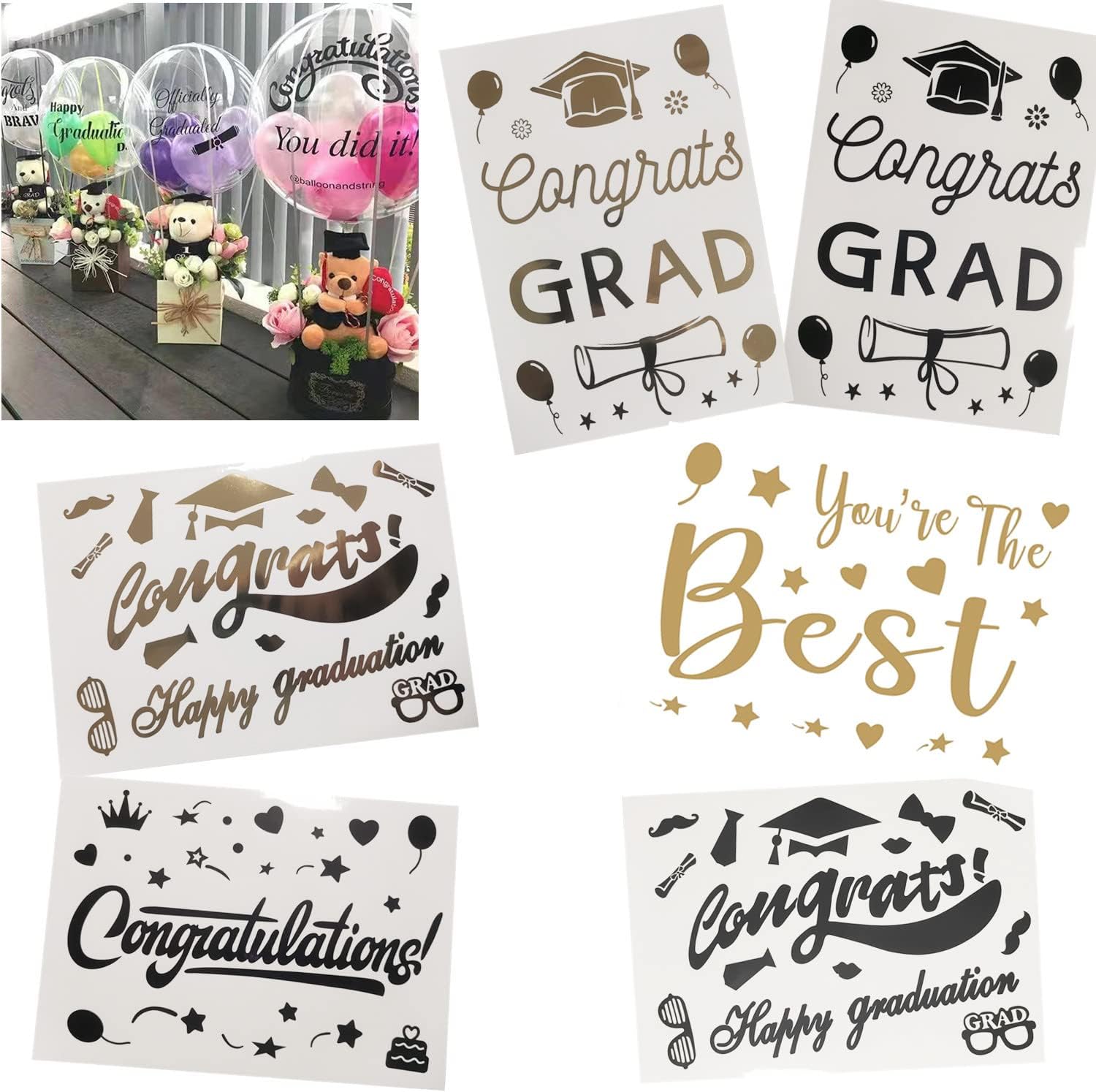 Amazon.com: 45 Pcs Graduation Stickers Class of 2023 Waterproof Vinyl ...