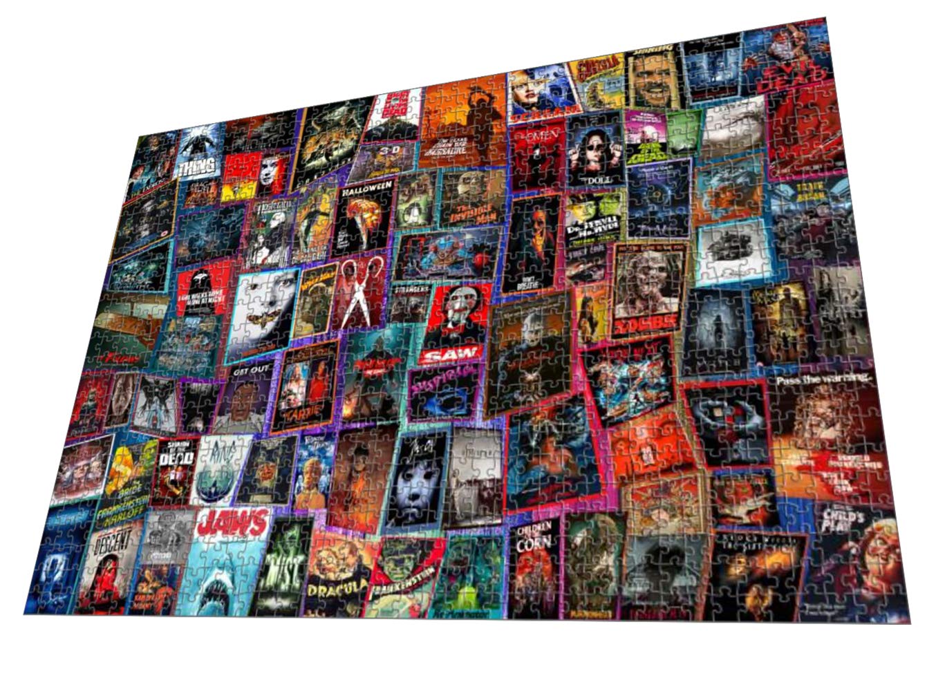 Horror Film Jigsaw Puzzle for Adult 1000 Piece Best Scary Movie Collage ...