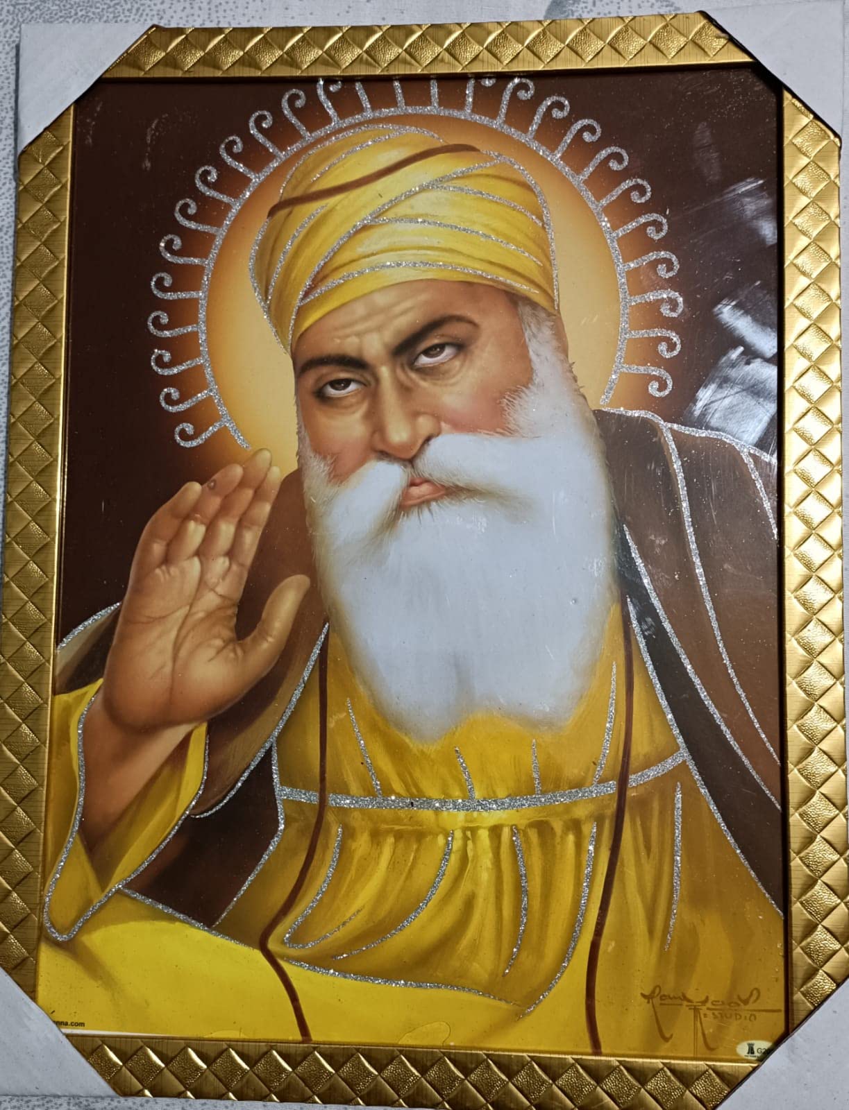 Buy Shri DhanGuru Baba Nanak Dev Ji Dus Gurus Sikh Guru Baba Nanak Dev ...