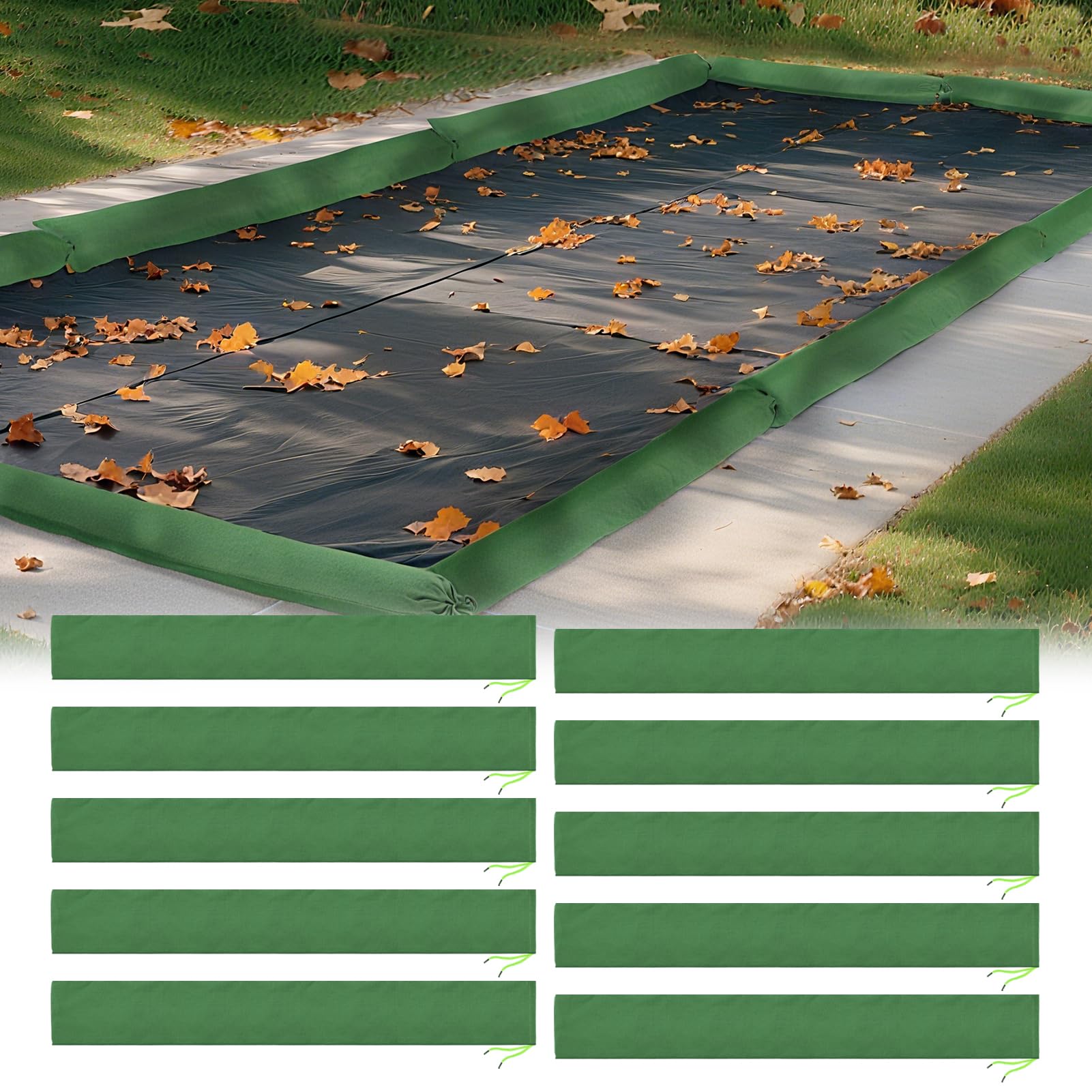 Snapklik.com : 10pcs Inground Pool Cover Weights Sand Bags - 4ft No ...
