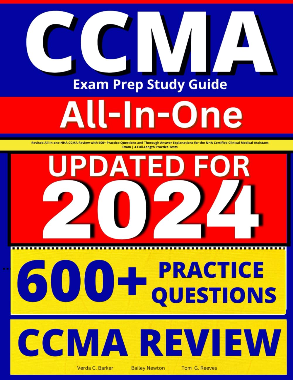 CCMA Exam Prep Study Guide: Revised All-in-one NHA CCMA Review with 600 ...