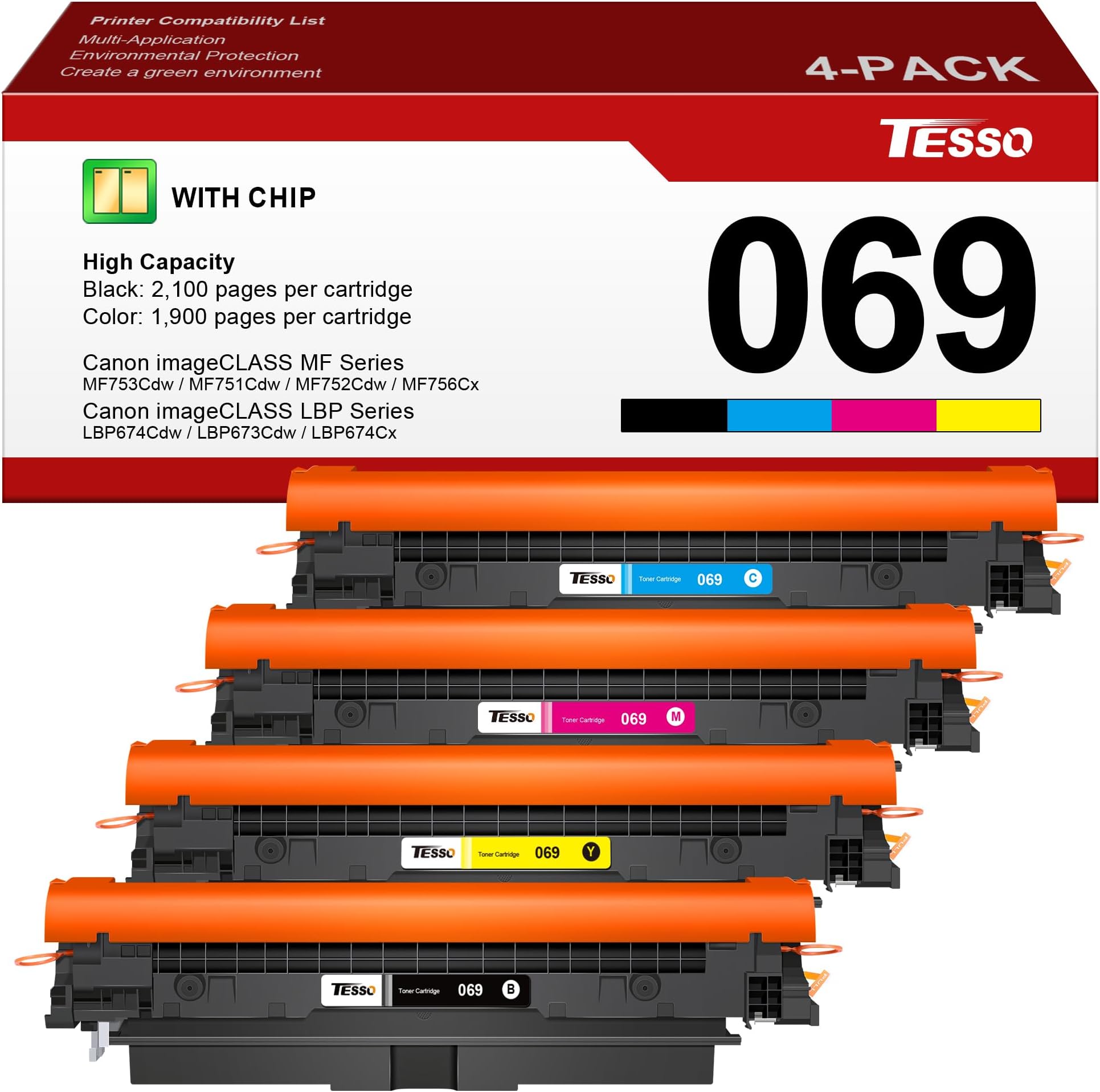 Amazon.com: 069 CRG-069 CRG069 CRG 069 Compatible Toner Cartridge Black ...
