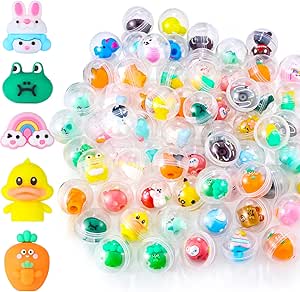 Amazon.com: Joottuan 100 Pack Gumball Vending Machine Capsules with Cute Cartoon Mini Toy Small ...