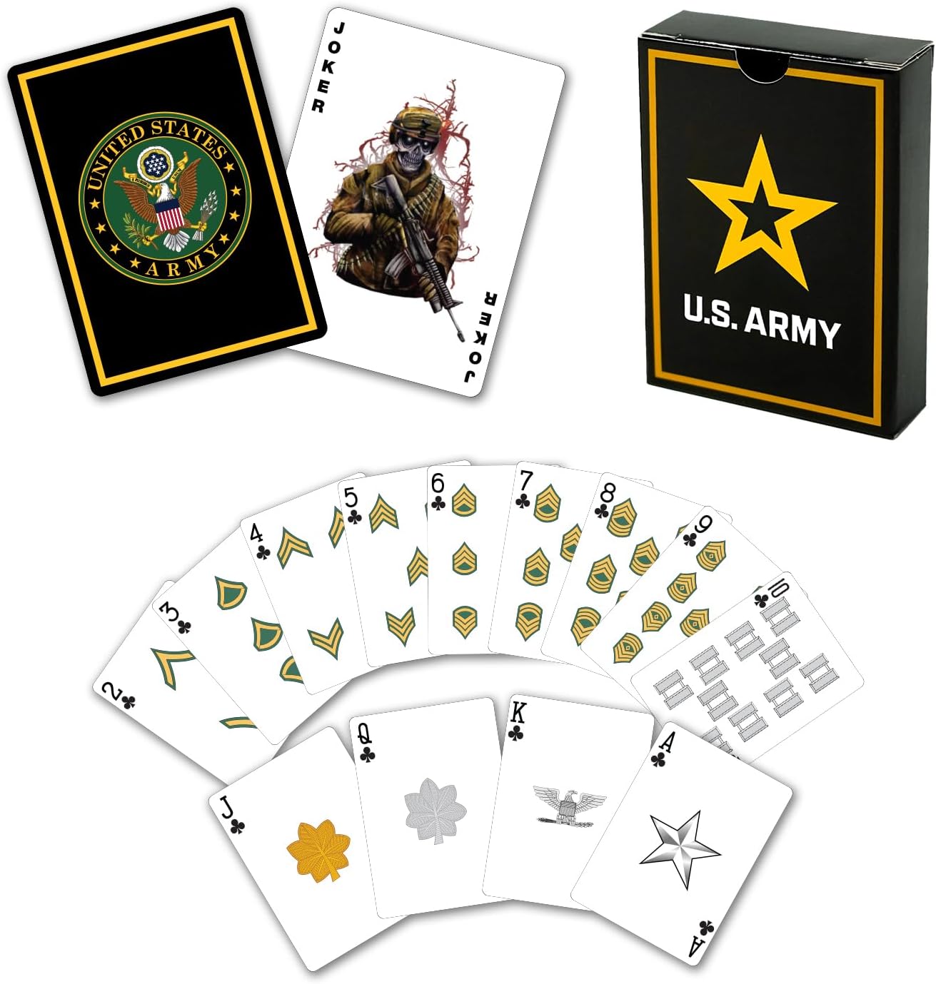 Amazon.com: US Army Professional Quality Army Playing Cards - Great for ...