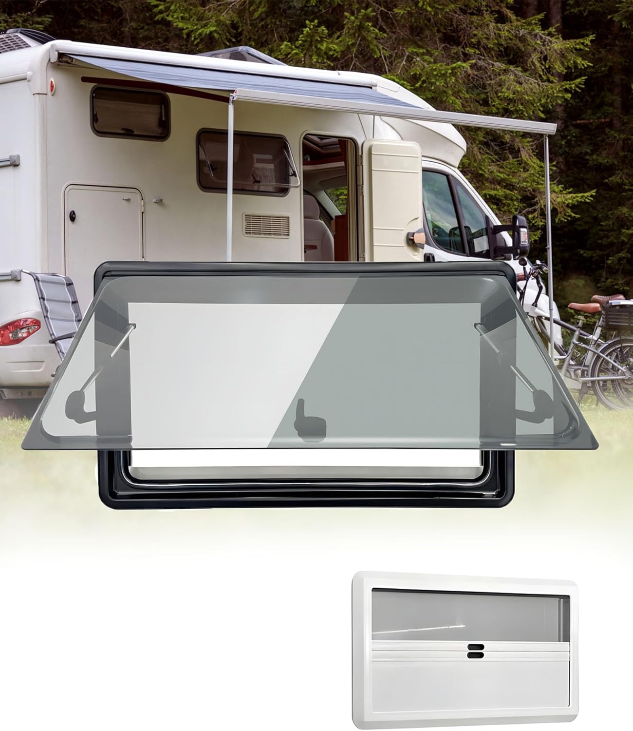 Amazon.com: Motorhome window caravan window - hinged window camper ...