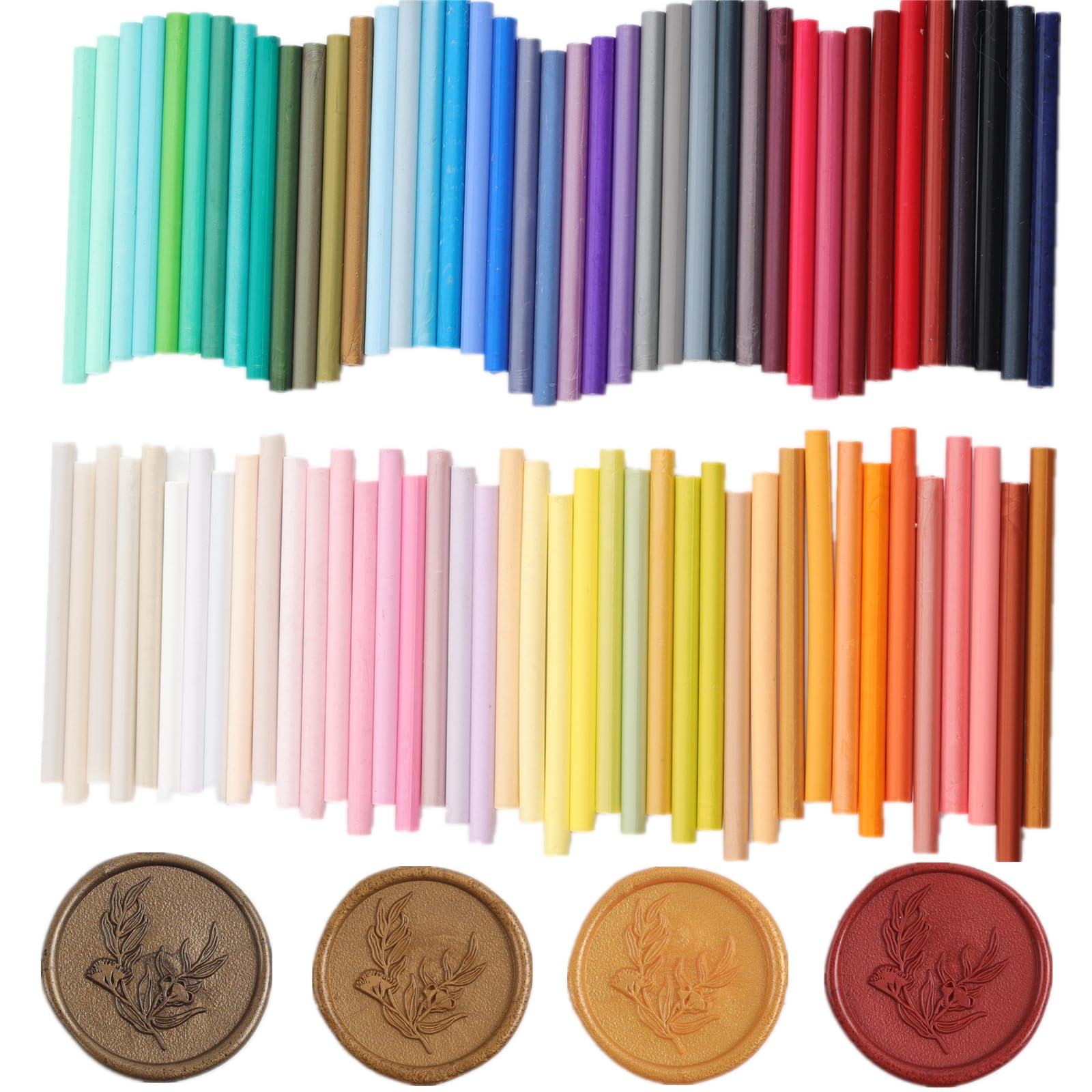 Amazon.com: 80 Pcs Glue Gun Sealing Wax Sticks for Wax Seal Stamp ...