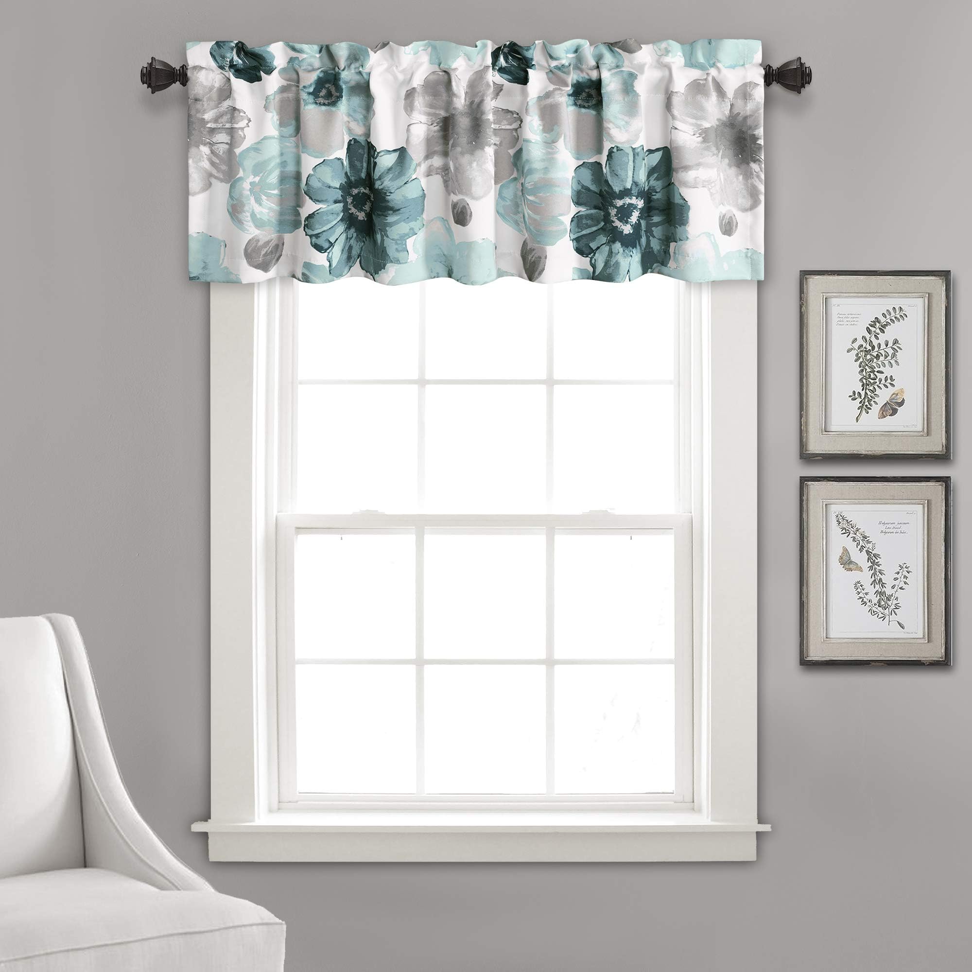Amazon.com: Teal Stripes Valances Window Treatment Farmhouse Decor ...