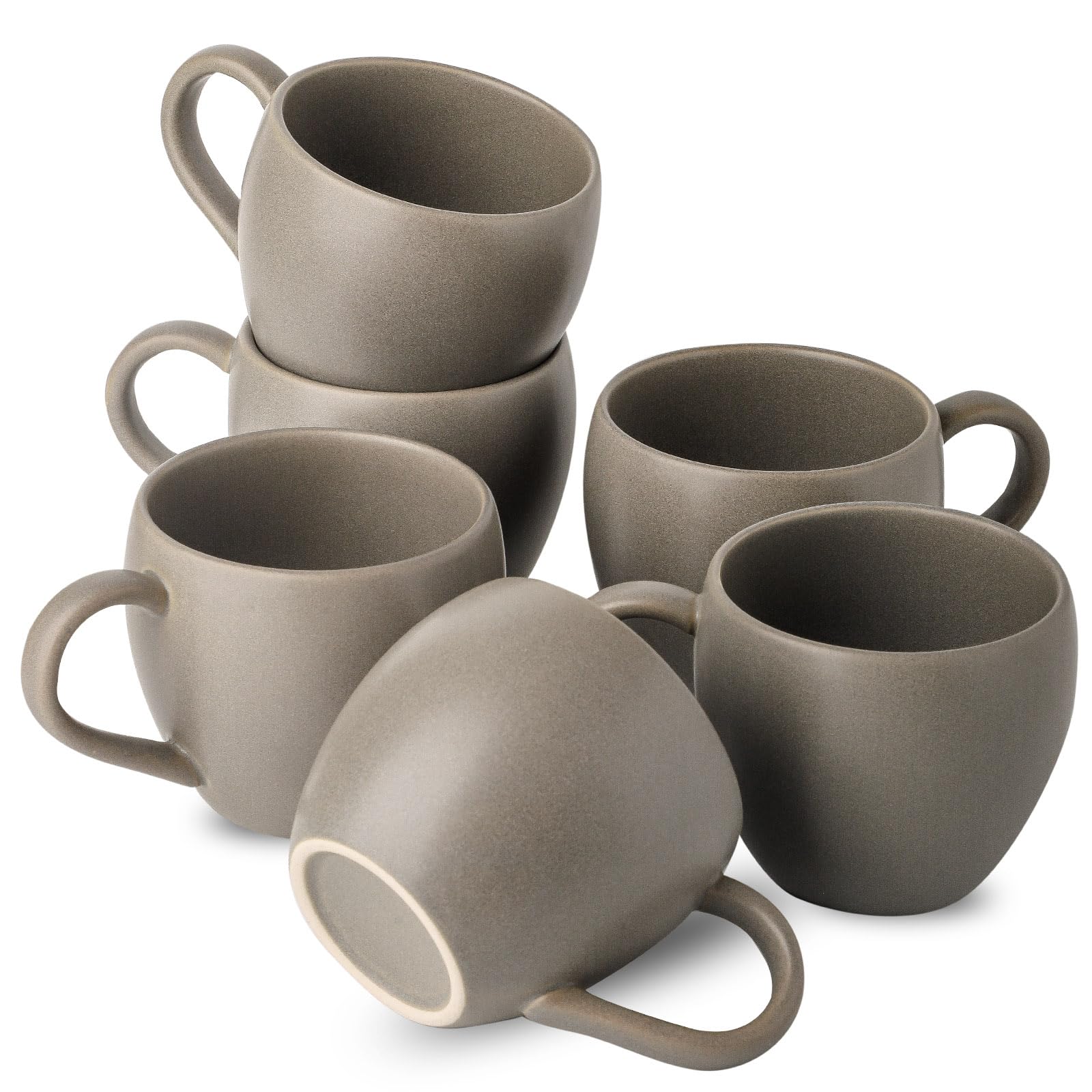 Ceramic Coffee Mugs Set, 16 oz Large Coffee Cups Set of 16 pcs, 4 ...