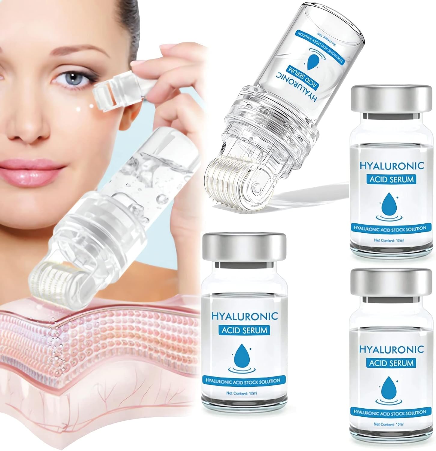 Pockmarksheal Hyaluronic Acid Microdart Roller, Pockmark Heal Microdart ...