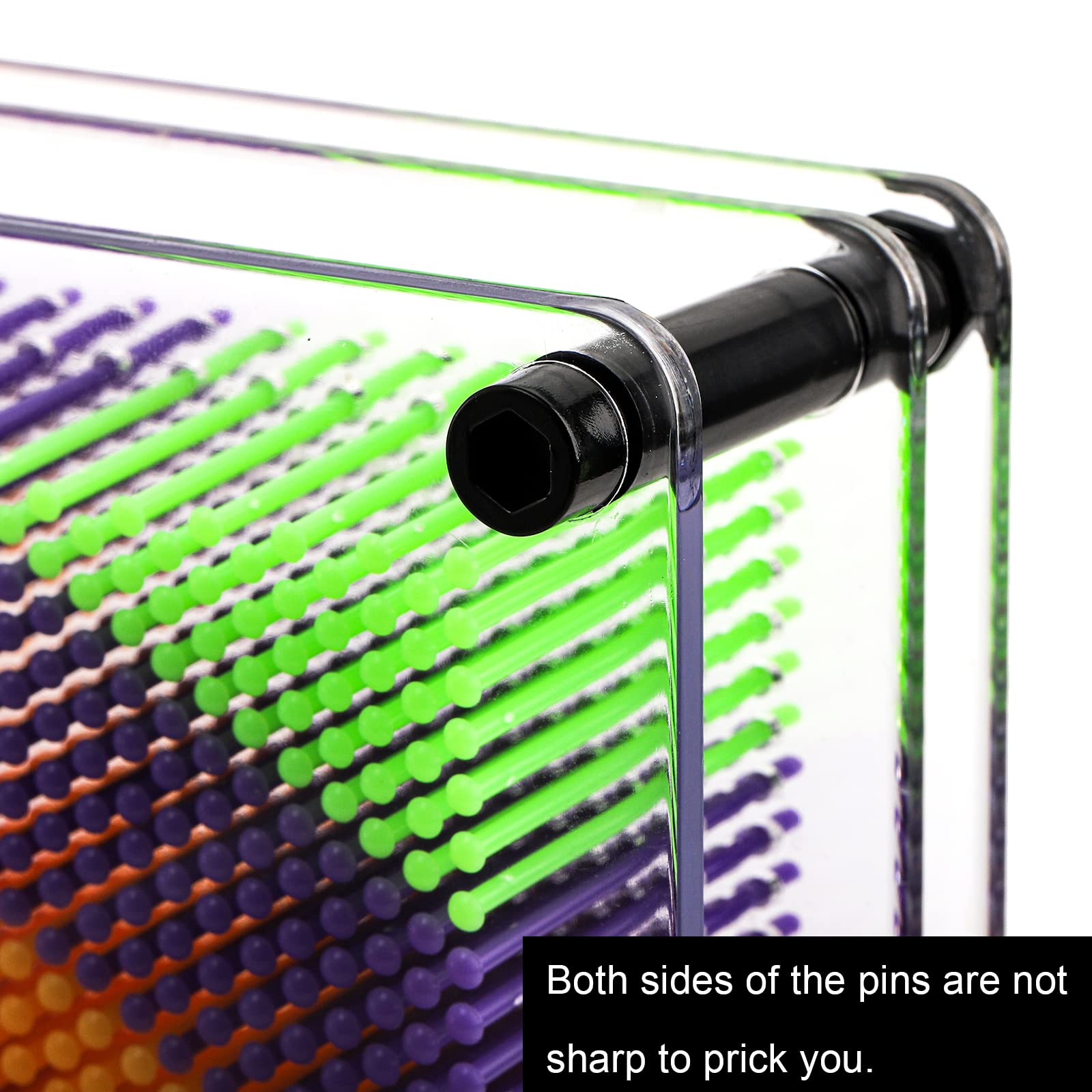 Snapklik.com : 2 Pack 3D Pin Art Toy, 8"x6" Large Size Plastic Pin Art ...