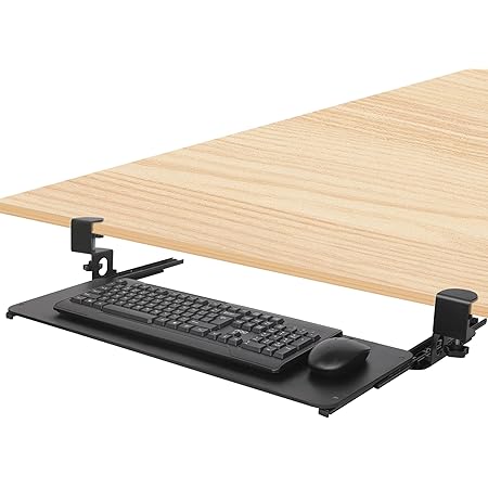 Rotating Keyboard Tray Under Desk - Klearlook PU Leather Keyboard ...