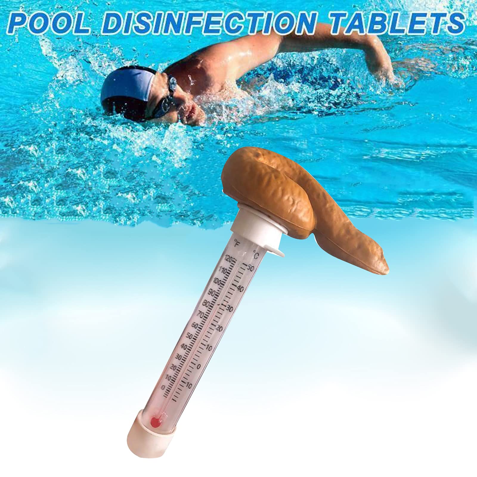 Floating Pool Thermometer Looks Like Poo Pool Thermometer | Pool ...