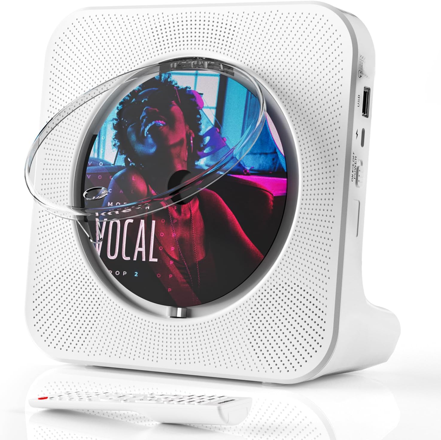 TODANGAI Portable CD Player with HiFi Speaker, Bluetooth Desktop CD ...