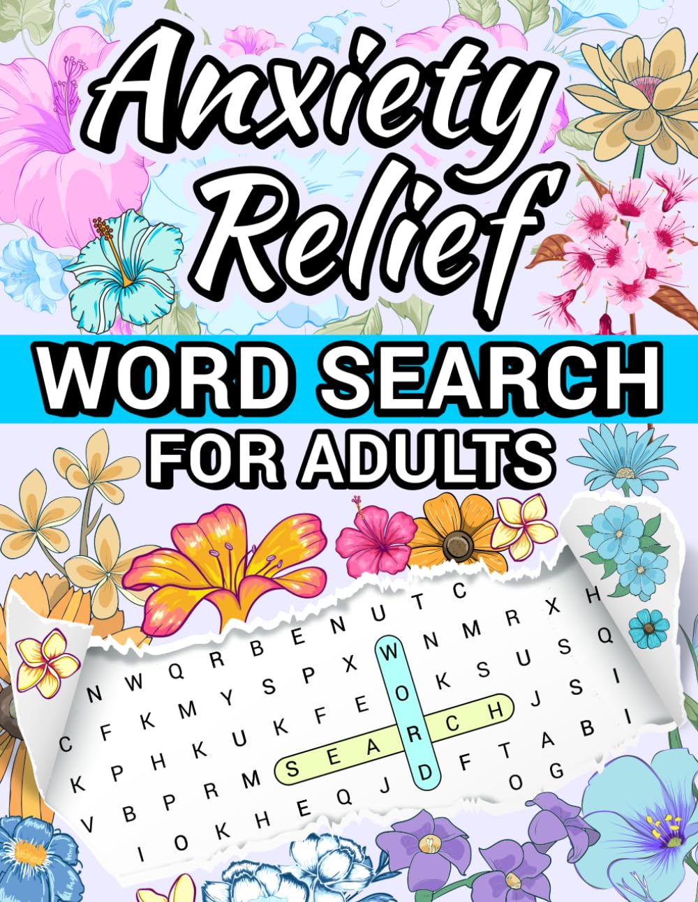 Amazon.com: Anxiety Relief Word Search: Large Print Relaxing Puzzles ...