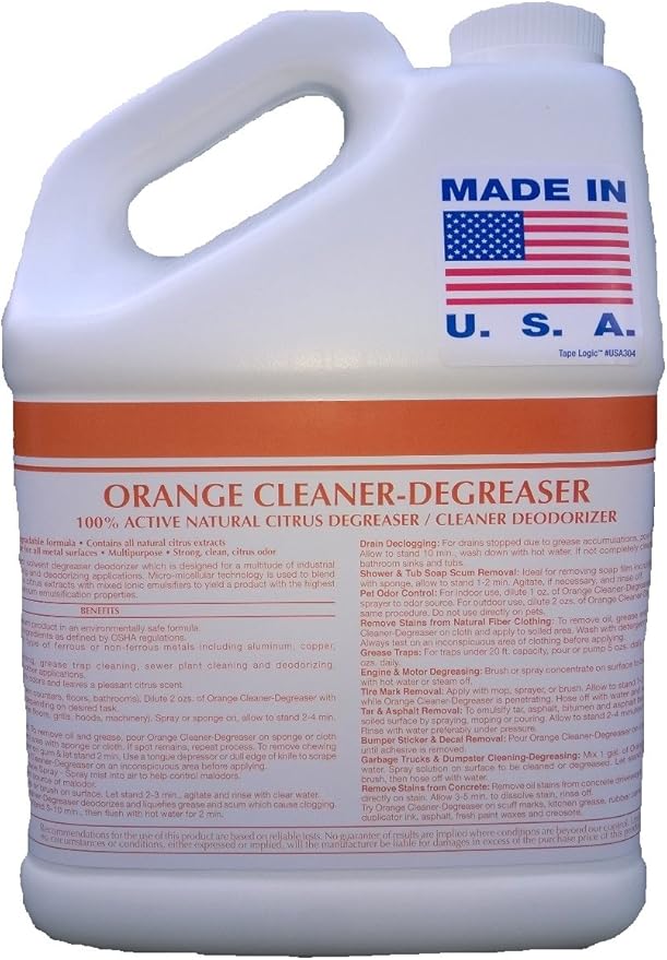 Amazon.com: Patriot Chemical Sales Four 1 Gallon Orange Cleaner ...