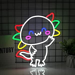 Ebdobgbs Axolotl Neon Sign Led Neon Lights Salamander Signs for Wall ...