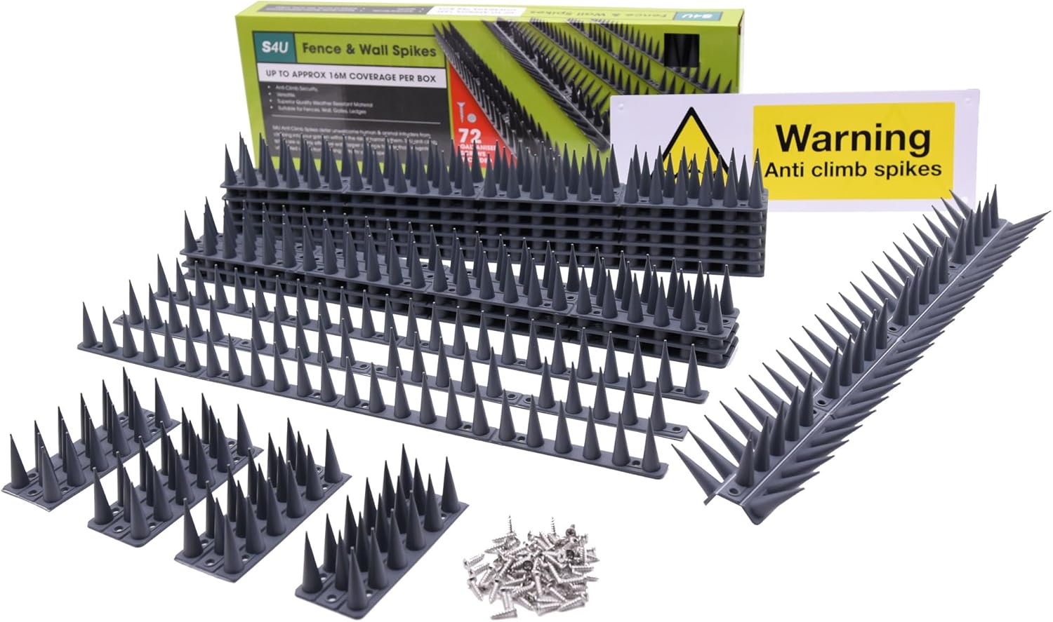 Fence Wall Spikes 12pcs Garden Tall Bird Spikes Cat Pigeon Deterrent ...